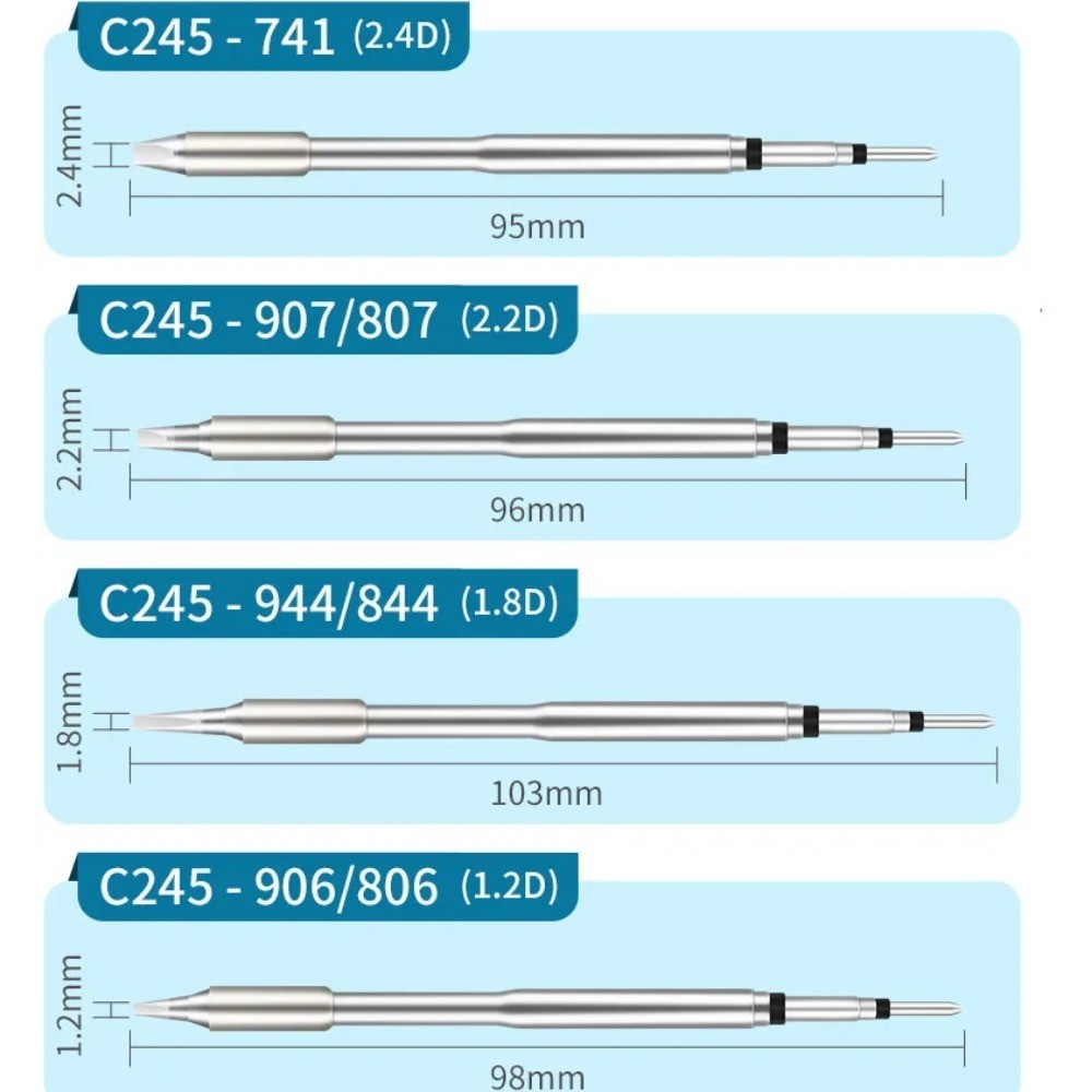 OEM C245 Replacement Soldering Iron Tip C245 Series C245-SK Welding ...