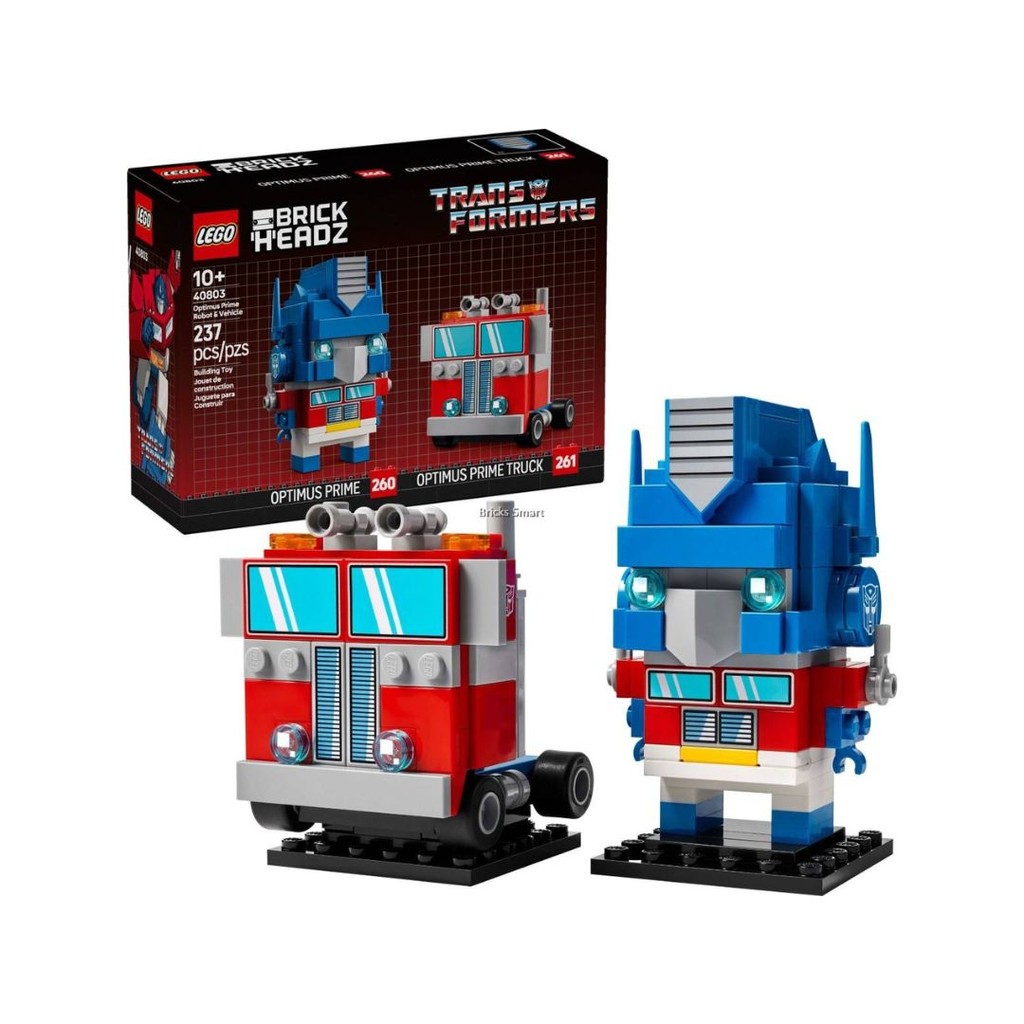 LEGO 40803 Brickheadz Optimus Prime Robot & Vehicle Building Set (237 ...