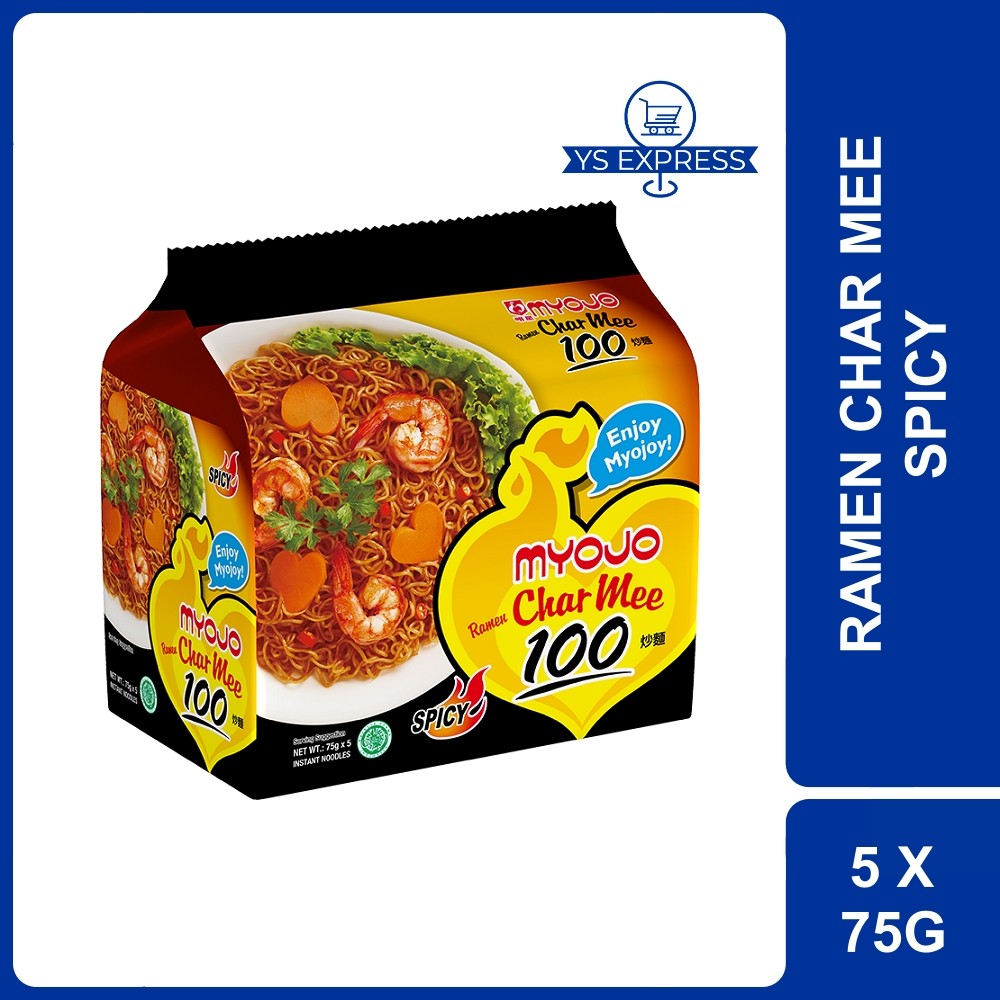 MYOJO Ramen Char Mee Spicy 5 X 75G - Ramen Goreng Pedas | Shopee Malaysia