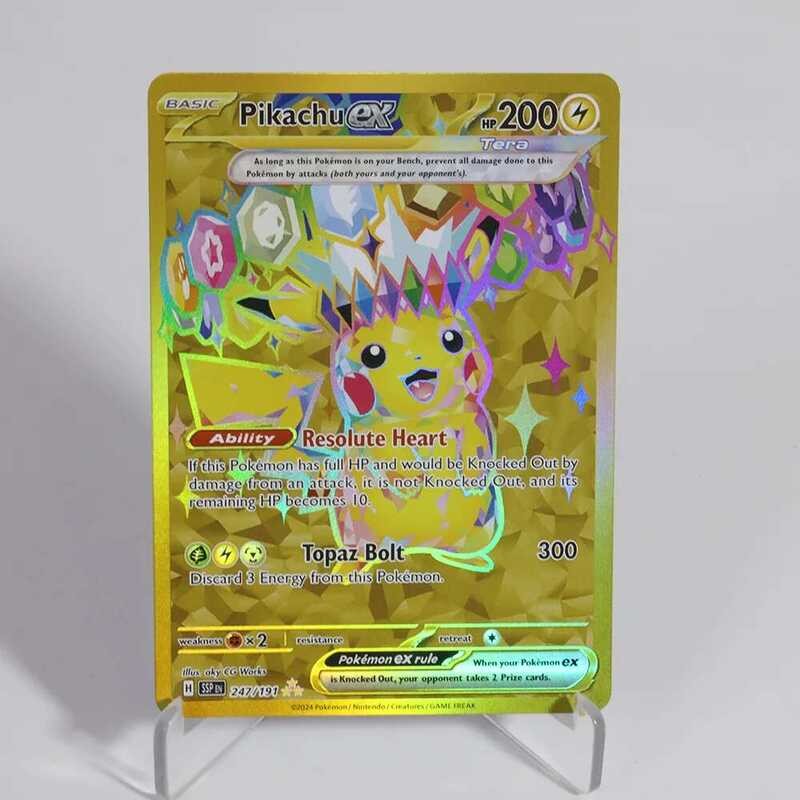 PKM Foil Cards Proxy Latios&Pikachu Mew Greninja Holographic Game ...