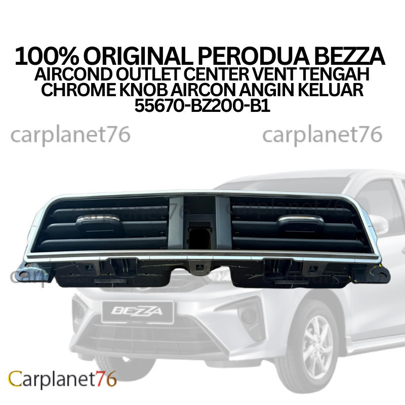 ORIGINAL PERODUA BEZZA AIRCOND OUTLET CENTER VENT CHROME KNOB AIRCON ...