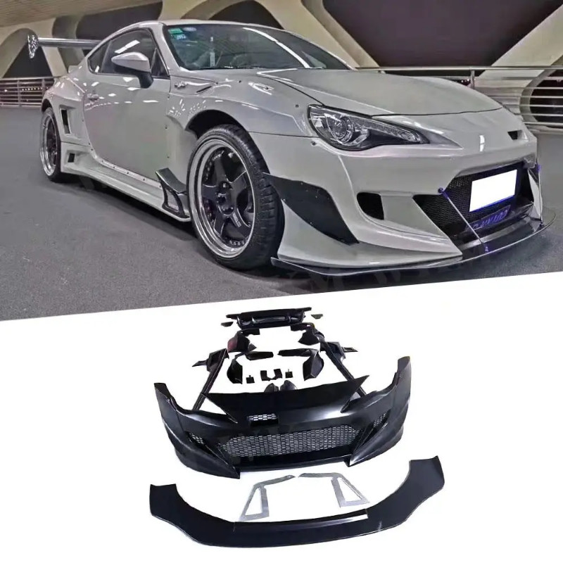 FRP Front Bumper Lip Spoiler Side Skirts Aprons Rear Diffuser Rear ...