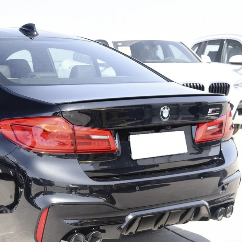 For BMW 5 Series G30 G38 Spoiler 2018--2022 Year Real Glossy Black ...
