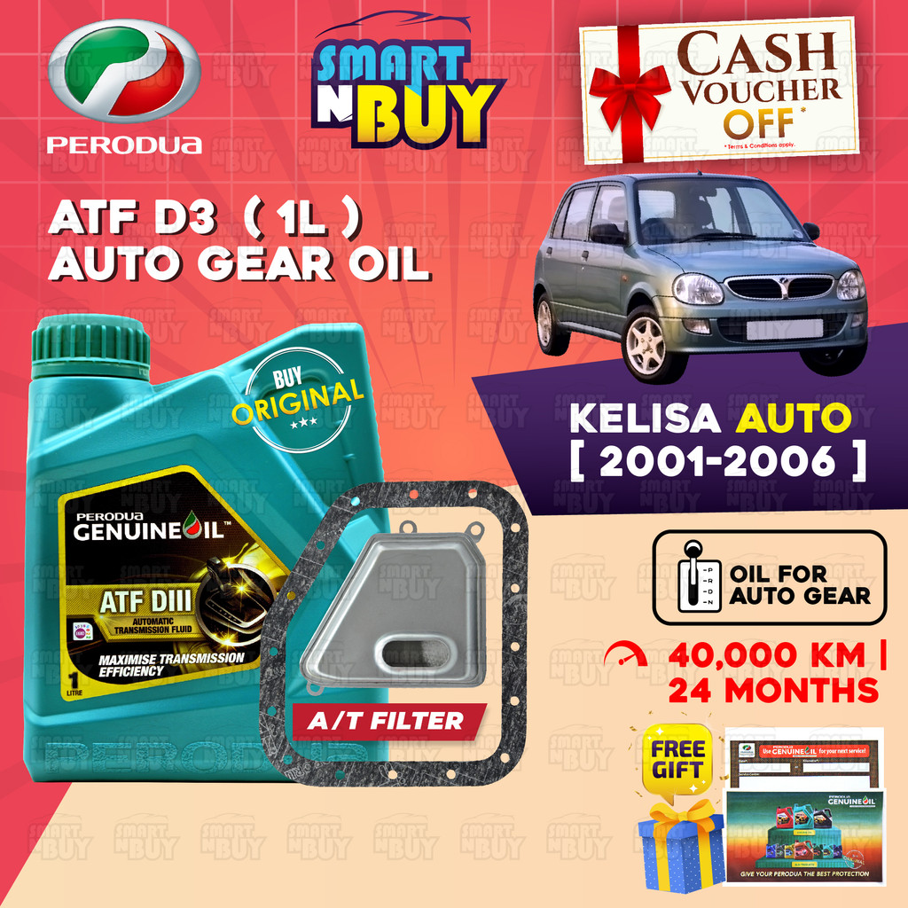 Perodua Gear Oil ATF D3 Original Minyak Gearbox Auto Kereta Perodua ...