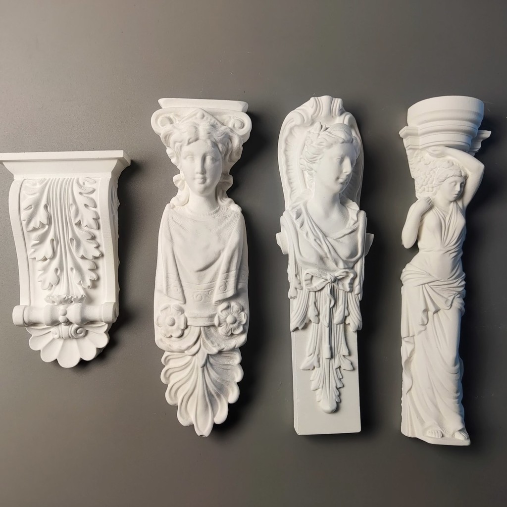 RamadanTiang patung wanita tiang Rom plaster potret kepala alat ...