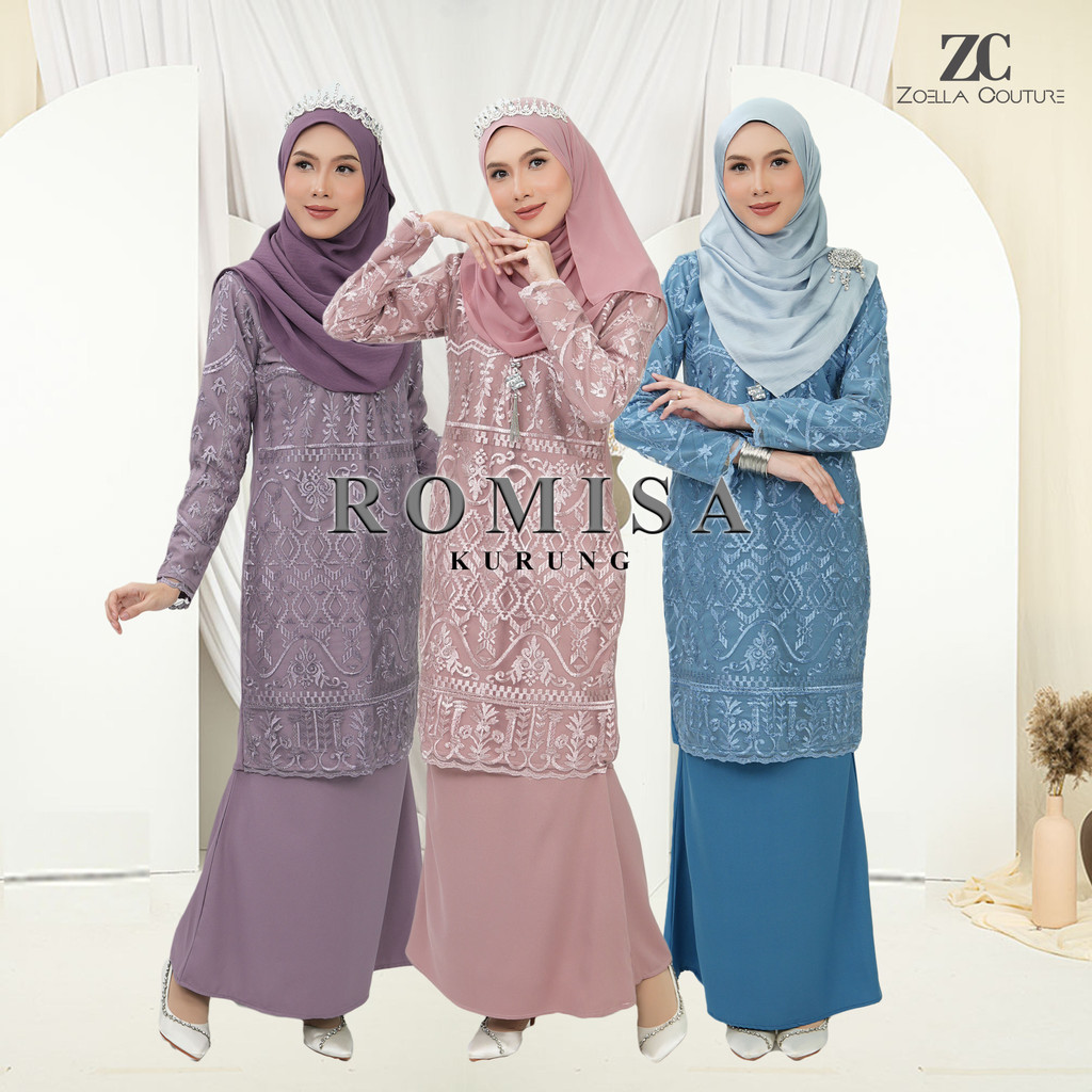 ZOELLA COUTURE - ROMISA BAJU KURUNG LACE | Shopee Malaysia