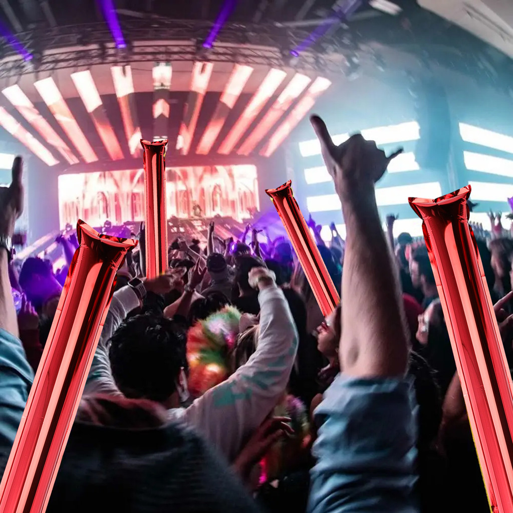 60cm Cheering Sticks Aluminum Film Balloon - Long Handheld Inflatable ...