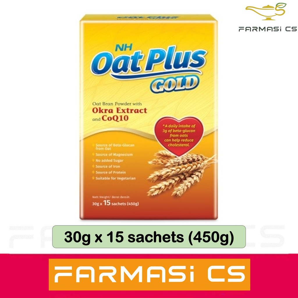 NH Oat-Plus GOLD Oat Bran Powder 15 sachets x 30g (450g) EXP:04/2027 ...