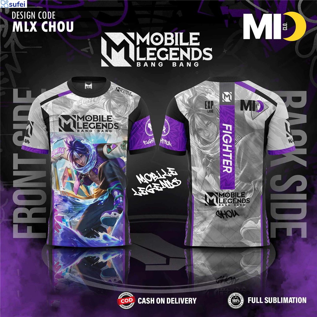 MLBB Sublimation Edition Premium-Spandex Mobile Legends Tees High ...