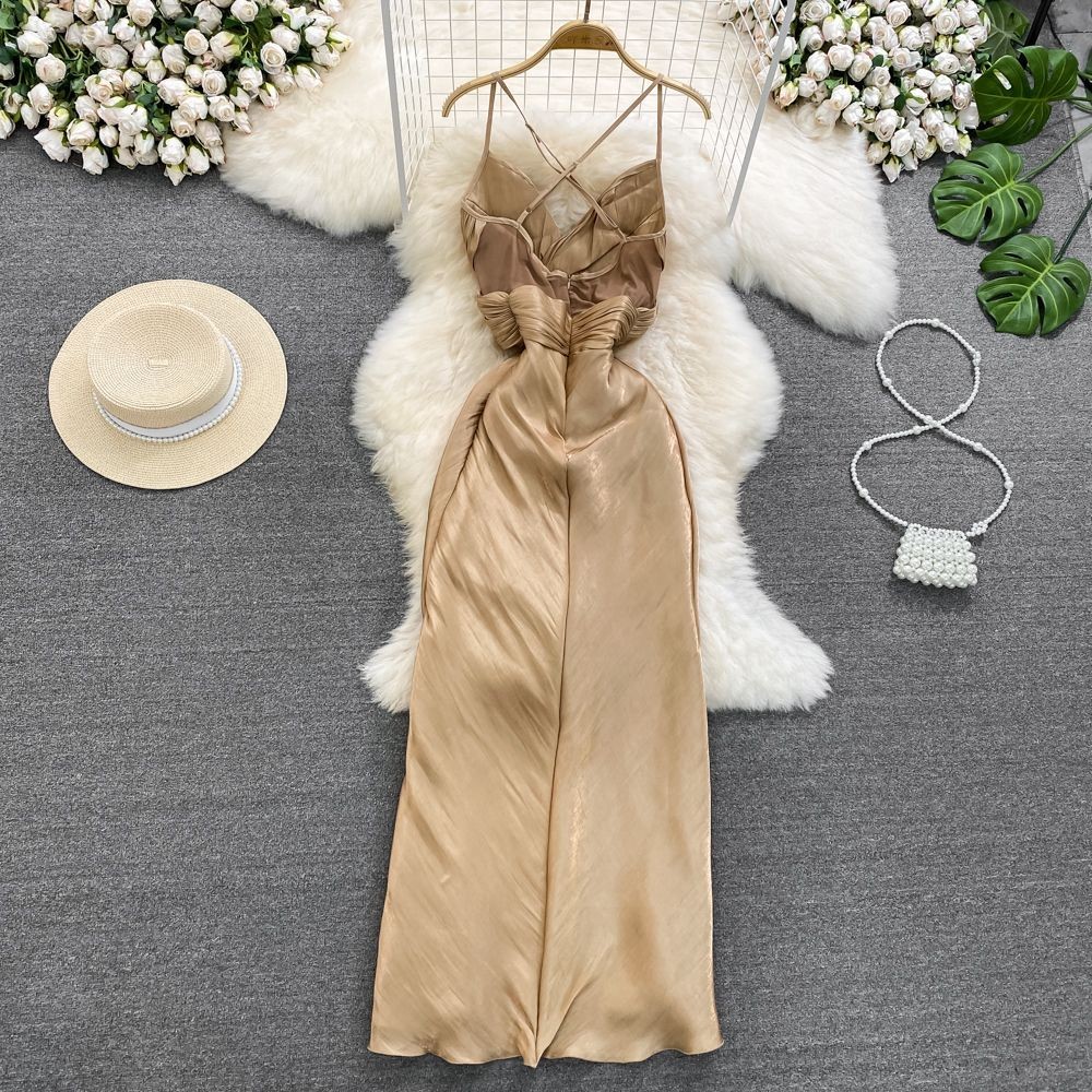 Mocha Mousse Dress Pantone Color of Year 2025 Khaki Brown Elegant ...