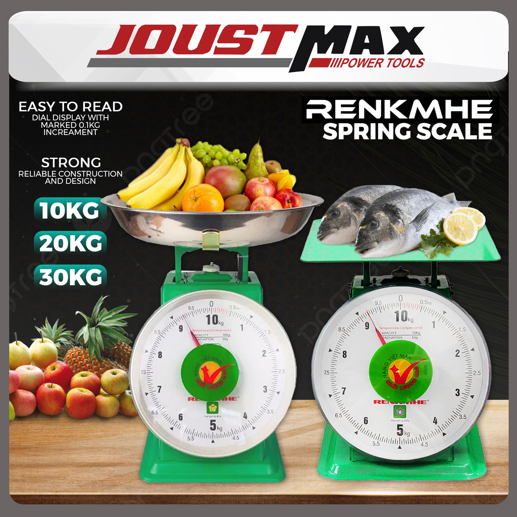 RENKMHE 10KG 20KG 30KG Spring Dial Scale Weighing Balance Kitchen Scale ...