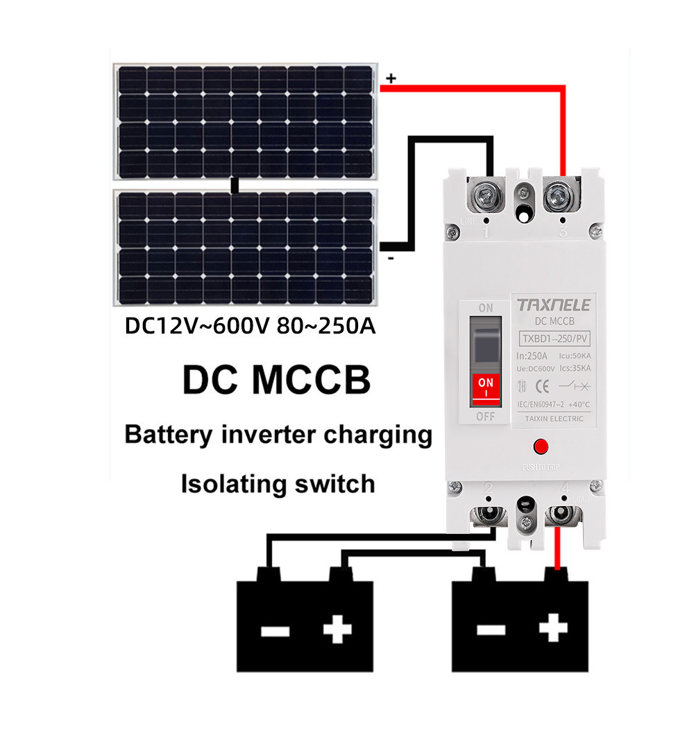 Solar Molded Case DC Circuit Breaker MCCB Overload Protector Solar ...