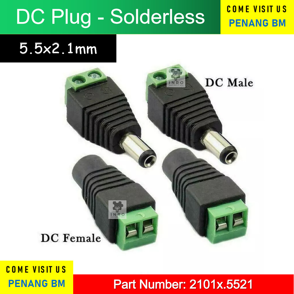 [Solderless] DC Plug Audio Plug, 2 Conductor 3 Conductor 4 Conductor ...
