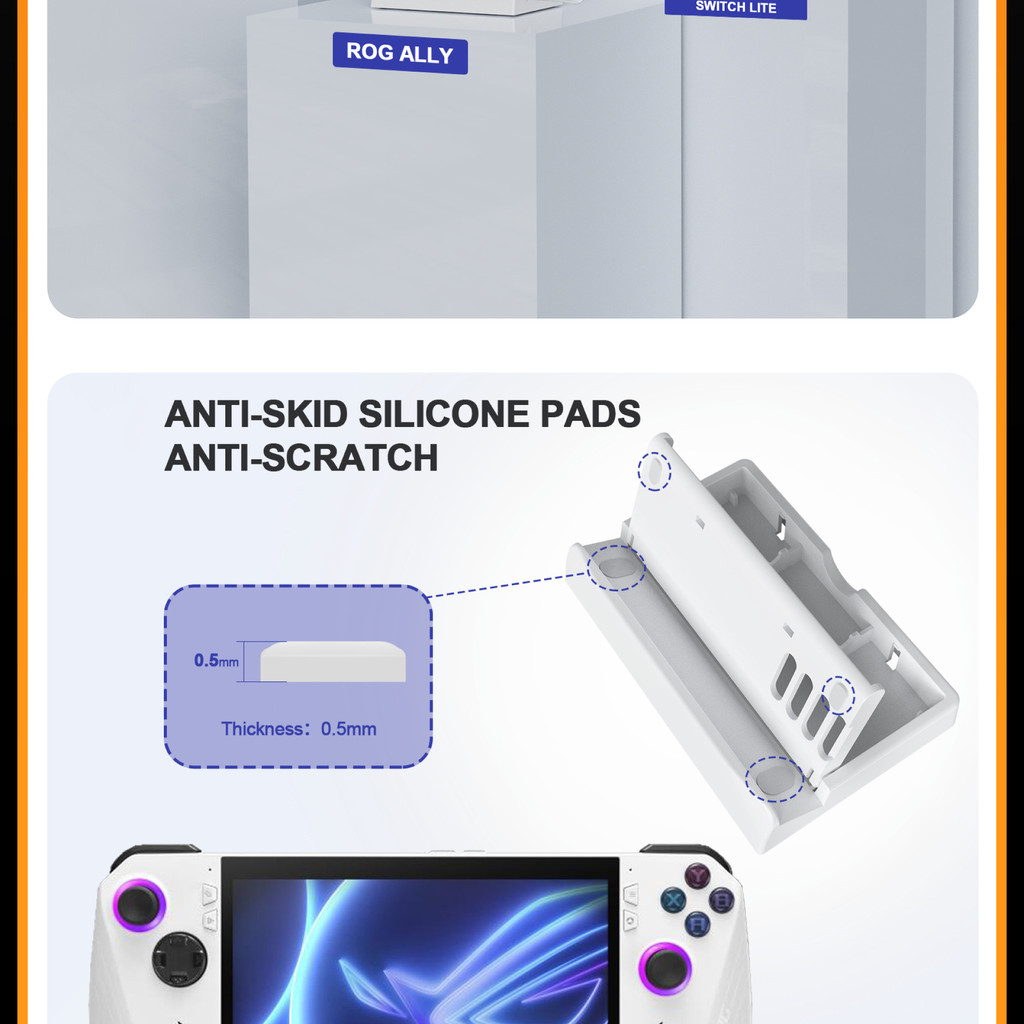 JYS Nintendo Switch Steam Deck ROG ALLY Console Universal Folding Display Stand Adjustable Angle ...