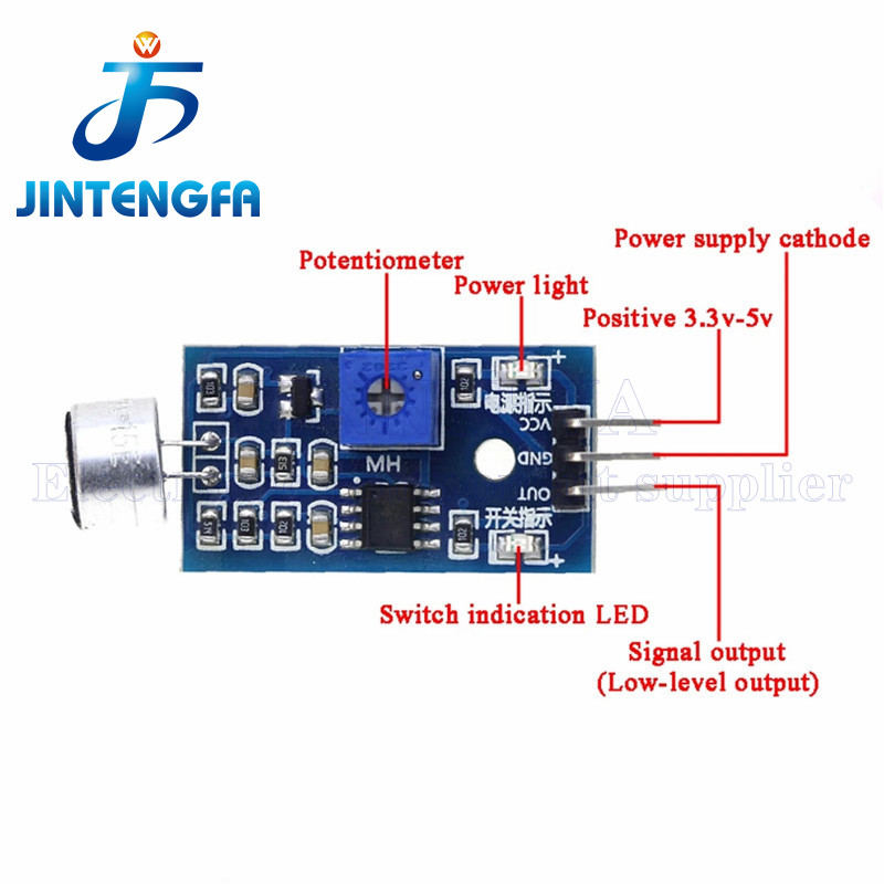 Sound Detection Sensor Module Sound Sensors VOS Module Voice Operated ...