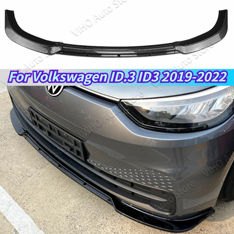 For Volkswagen VW ID.3 ID3 Car Front Bumper Splitter Lip Spoiler ...