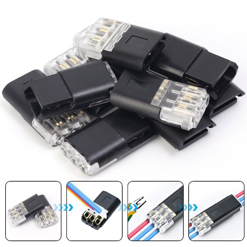 1-5PCS 3Pin Way Plug Electrical Connector - Car Wire Cable Strip ...