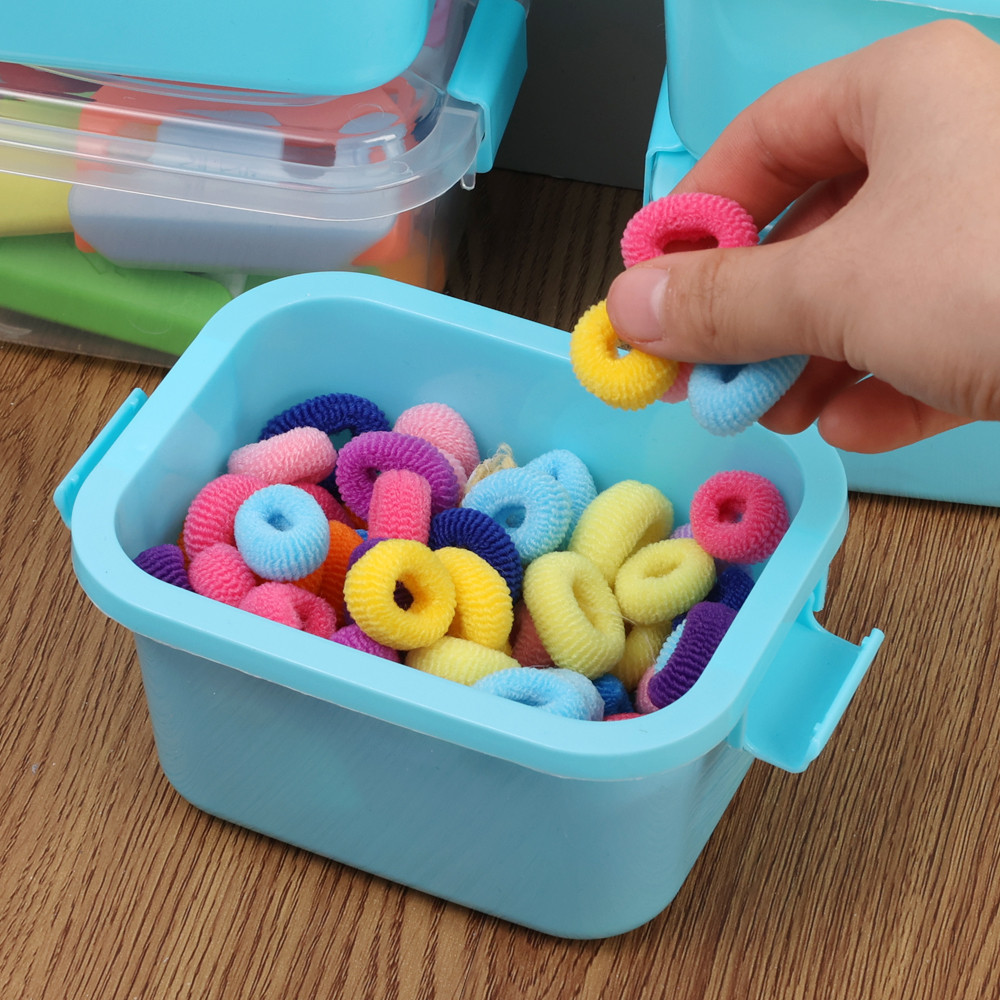 Portable Transparent/Blue Small Plastic Box with Lid - Multi-functional ...