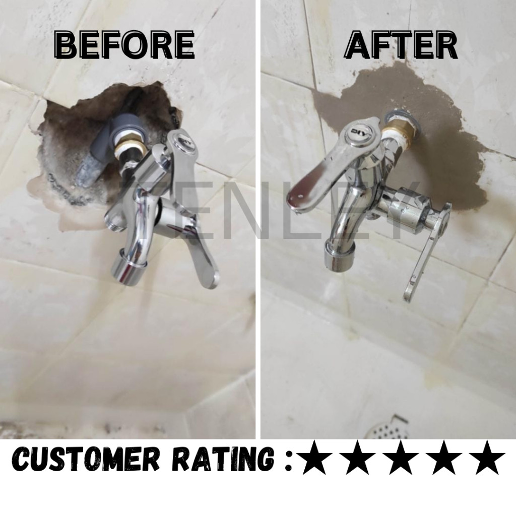 WaterProof Cement 3 Mins Quick Dry Simen Kalis Air Cepat Kering 1Kg ...