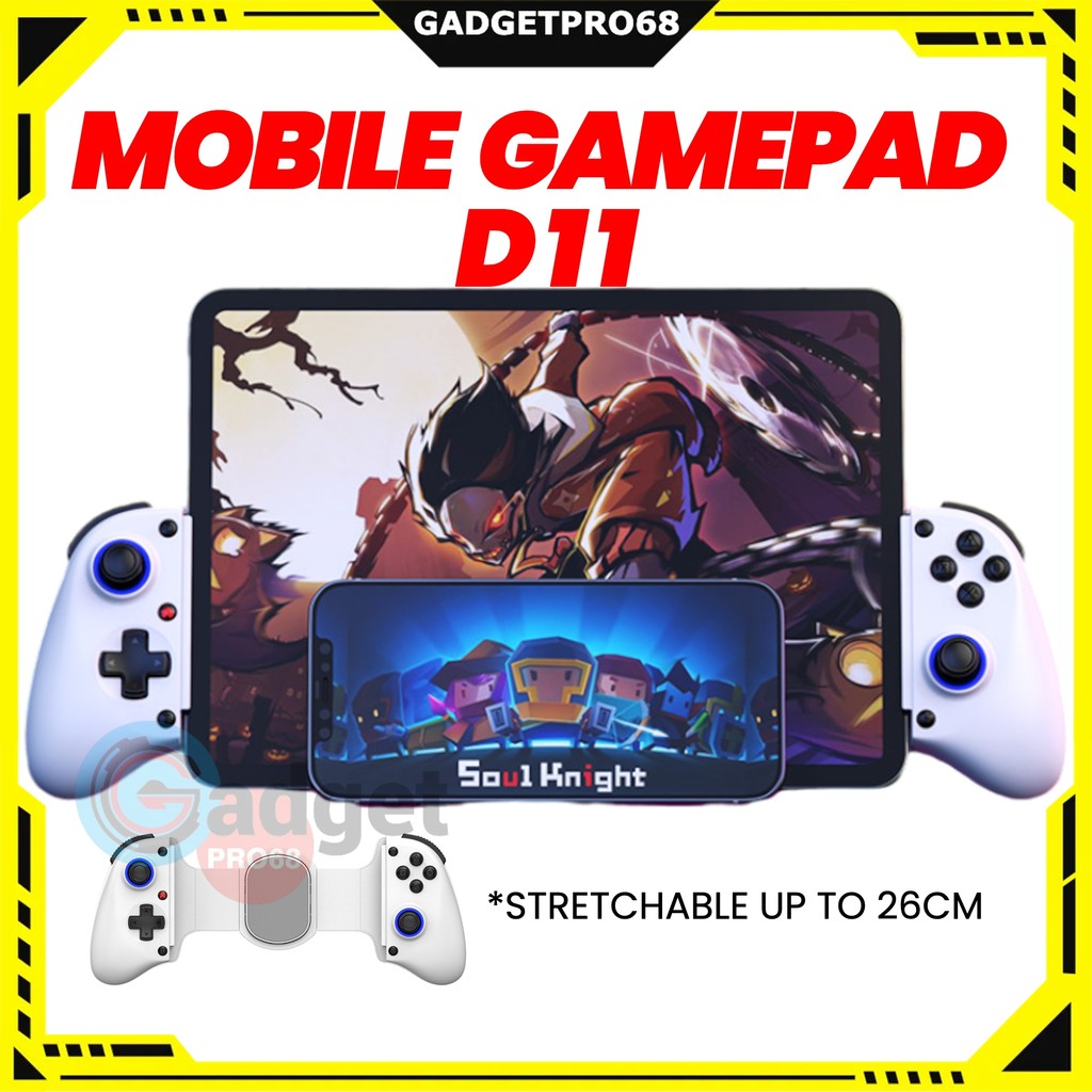 D11 Wireless Mobile Gamepad Controller HALL Effect Type C For iPhne Android Stretching Joystick ...