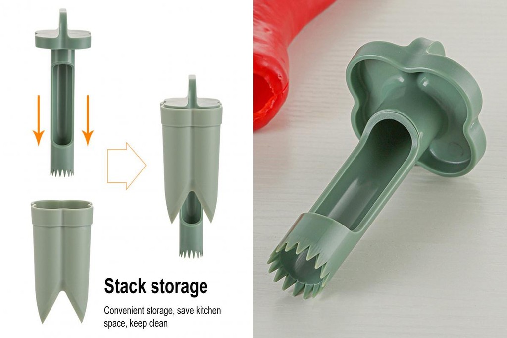 [poslajudo] Streamlined Pepper Preparation Kitchen Pepper Coring Tool 2 ...
