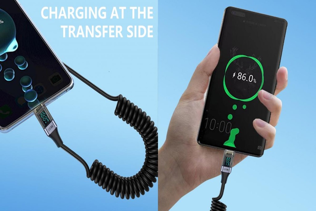 Camphor Laptop Charging Cable Pd100w Cable Fast Charging Retractable ...