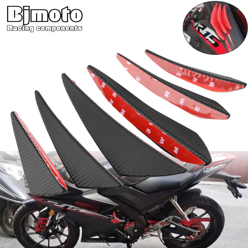Motorcycle Front Winglet Fairing Side Wing Windshield Air Deflector ...