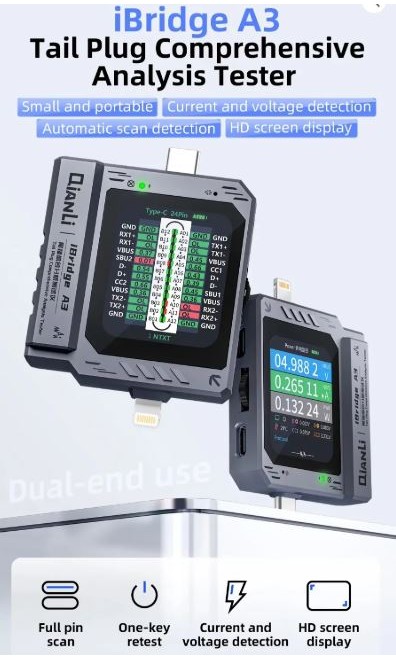 BSS QIANLI iBridge A3 Tail Plug Comprehensive Analysis Tester | Shopee ...