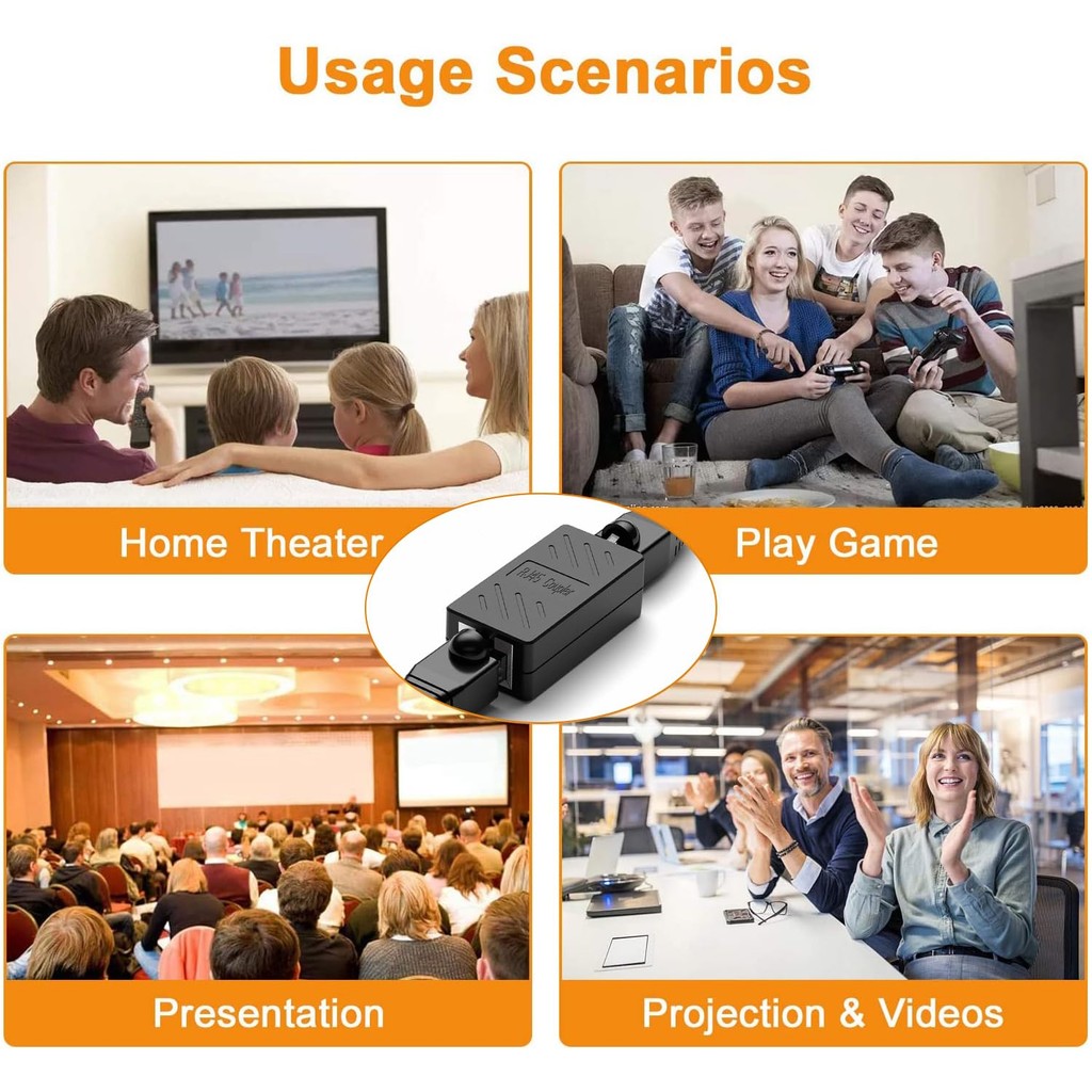 ZOERAX RJ45 Coupler Ethernet Coupler, in Line Coupler for Cat7/Cat6 ...