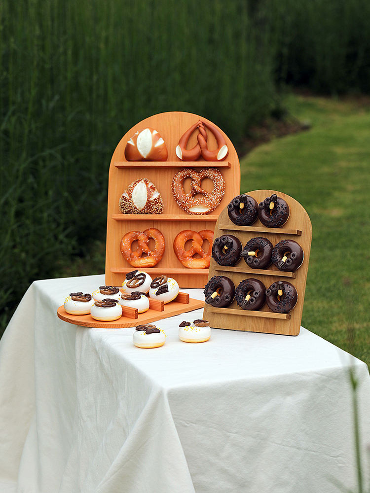 Round Arched Wooden Dessert Rack, Dessert Table Cake Rack Ornaments ...