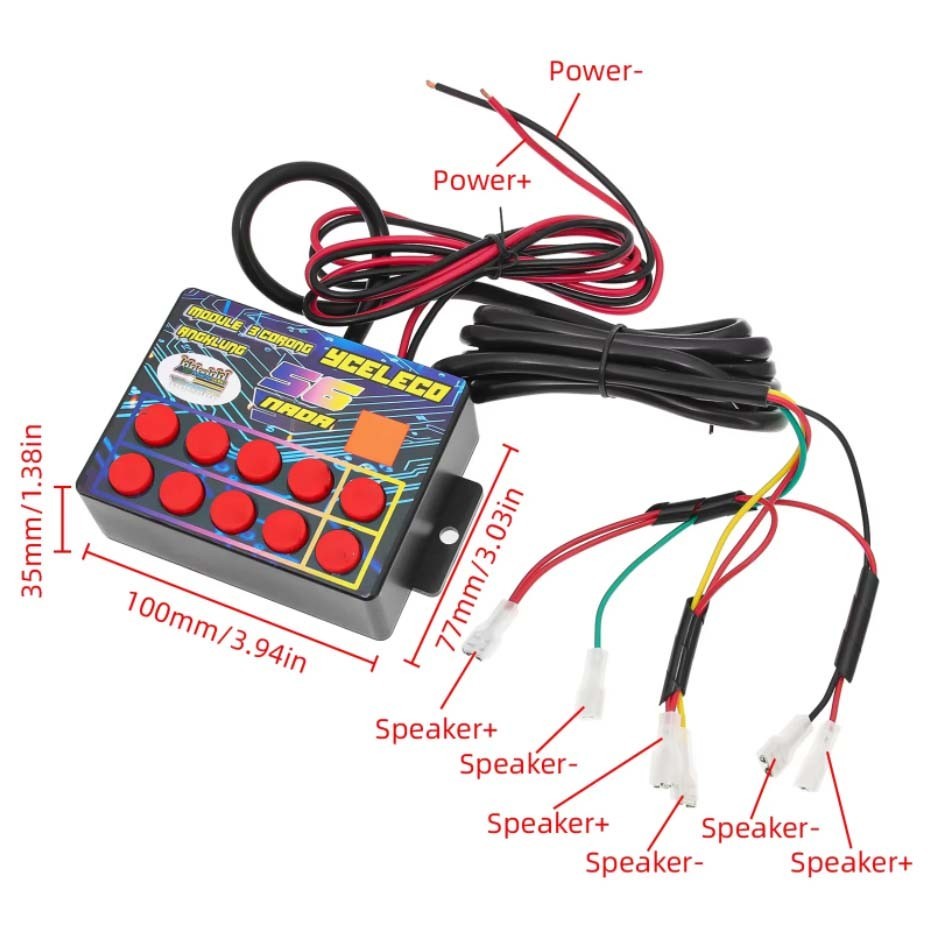 Car Truck Vehicle 56 Melodies Motorcycle Horn Controller Auto Horn Easy ...