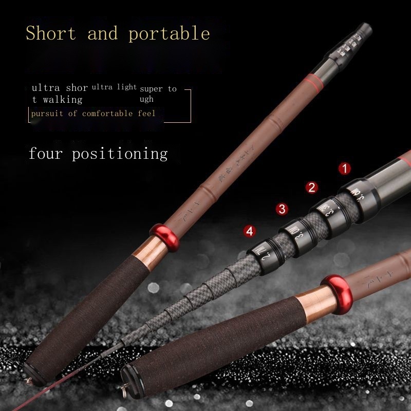 Fishing Rod Ultra Short Section Fishing Rod Hand Rod Pocket Stream Rod ...