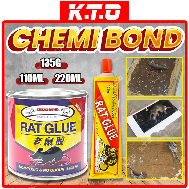 135G / 110ML / 220ML Chemi Bond Non Toxic and Odourless Rat Mouse Glue ...