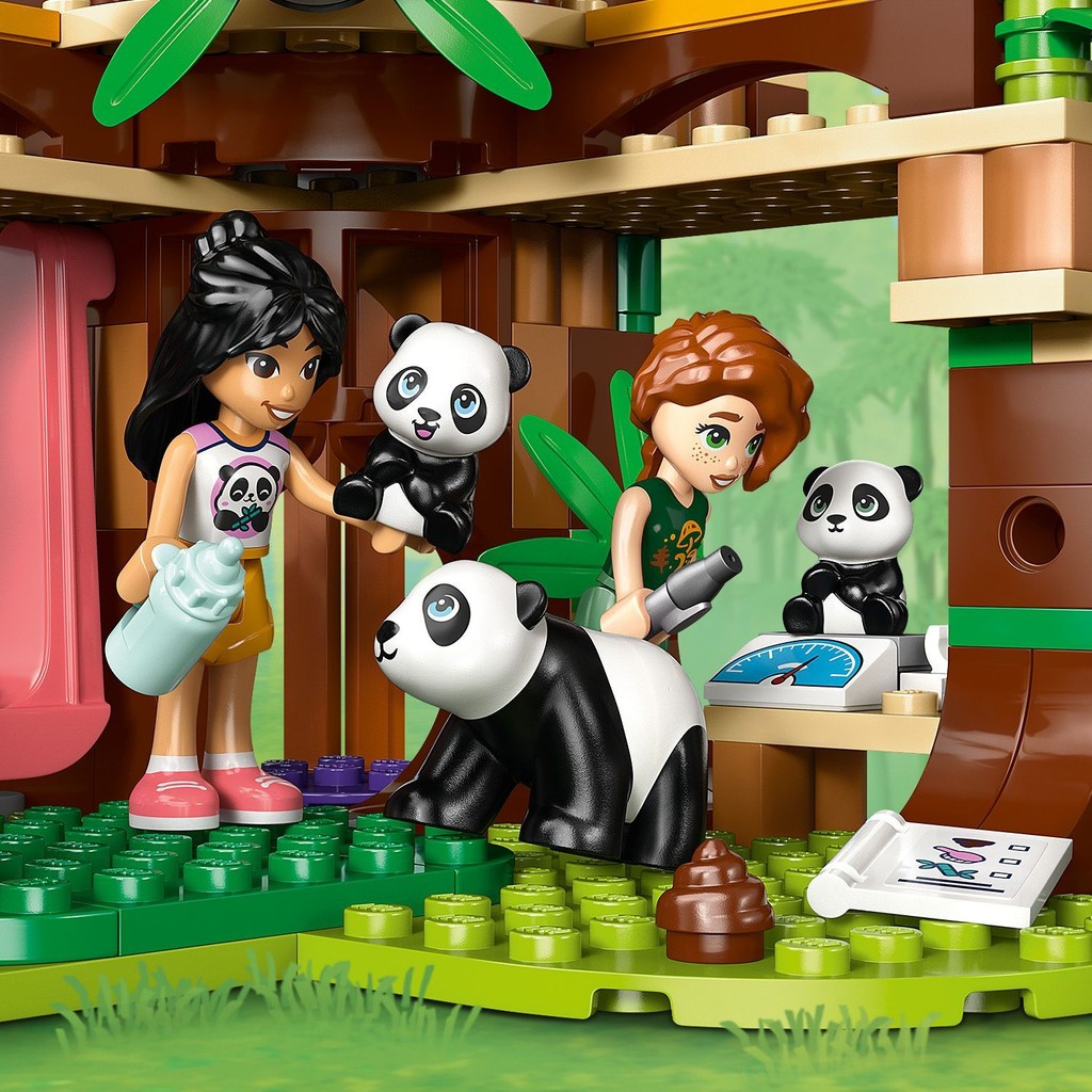 LEGO 42648 Friends Panda Sanctuary Animal Care Building Toy Set (243 ...