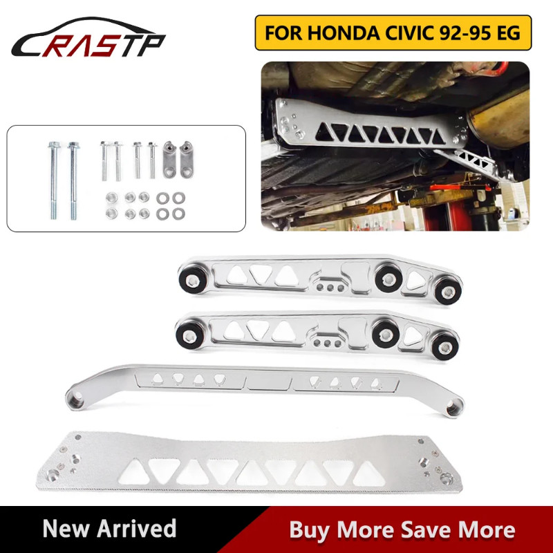 RASTP-BW Rear Lower Control Arms LCA Set with Rear Subframe Brace with Rear Lower Tie Bar For ...