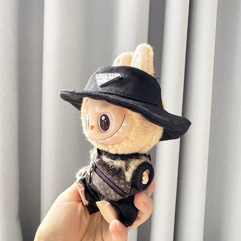 Labubu V1 V2 Clothing Accessories 15cm Labubu Sitting Party Doll Hat ...