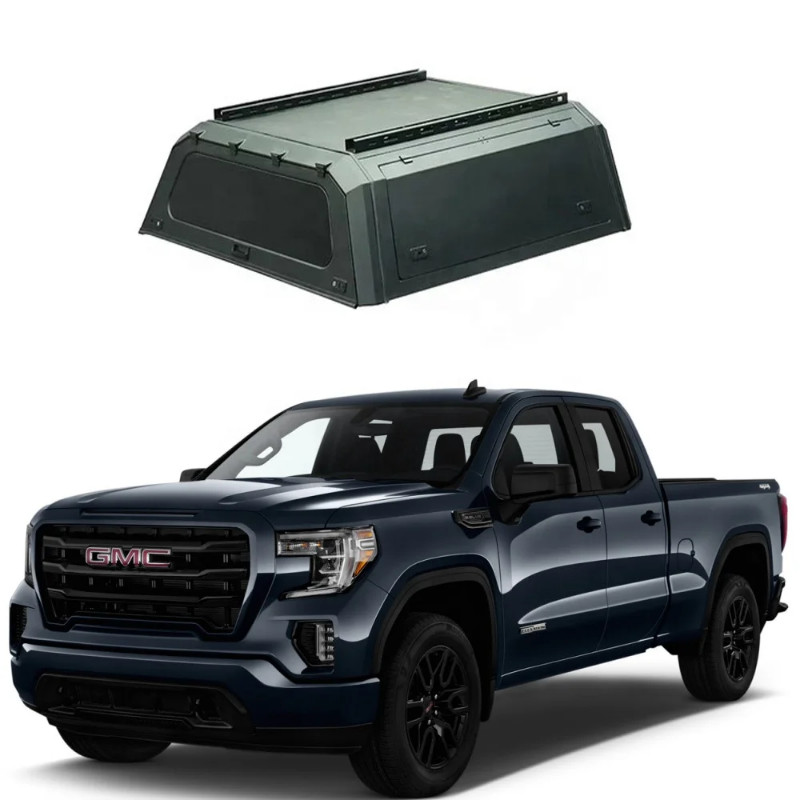 4x4 Steel Single Dual Pickup Truck Bed Hardtop Topper Canopy for Chevy ...