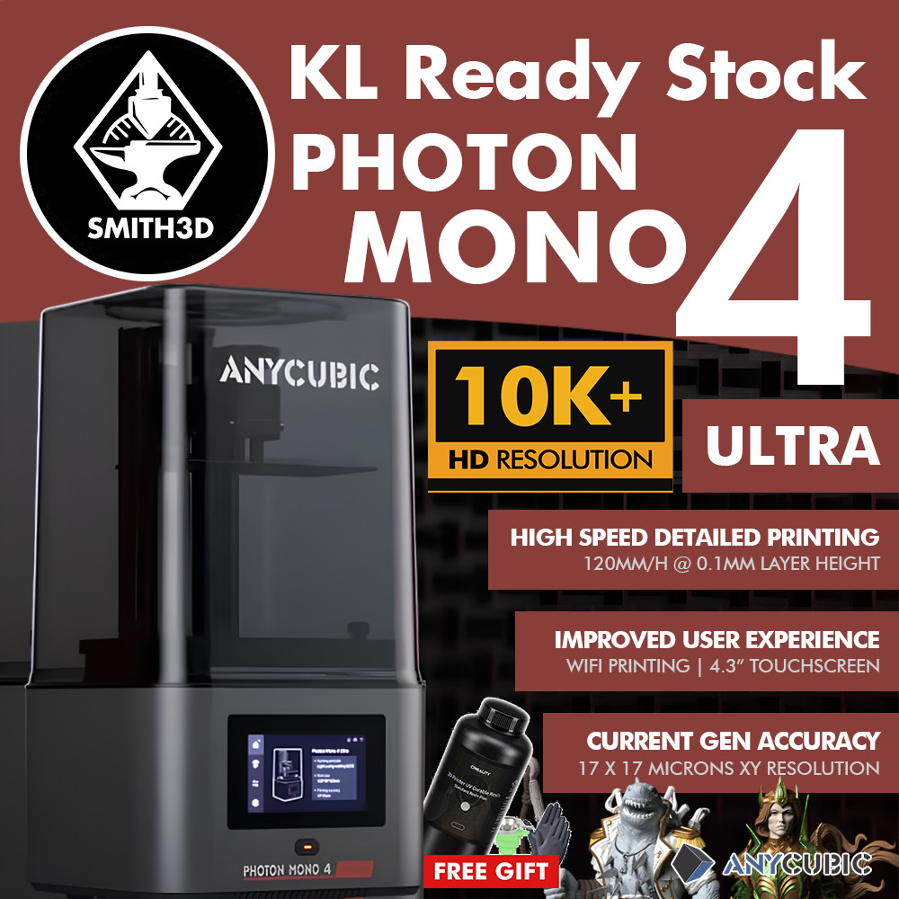 Anycubic Photon Mono 4 Ultra 10K+ High Resolution Beginner Friendly Printer LCD Resin 3D Printer ...