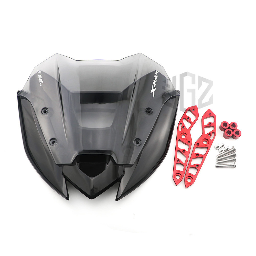 XMAX V2 Windshield Motorcycle CNC Windscreen with Bracket Visor Air ...