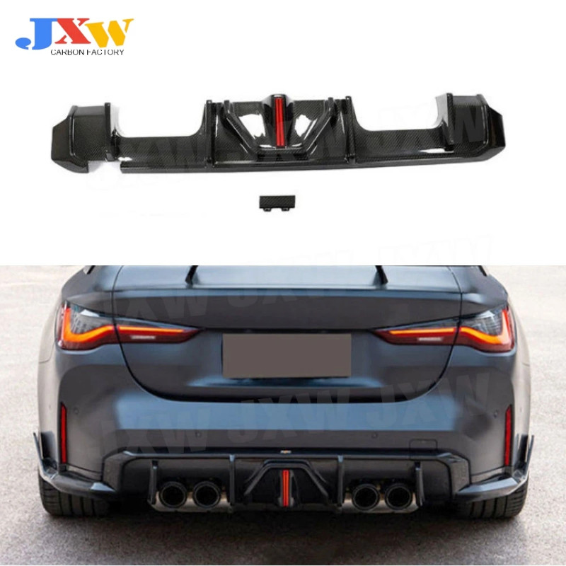 Carbon Fiber Rear Bumper Extension for BMW G80 M3 G82 G83 M4 2020-2024 ...