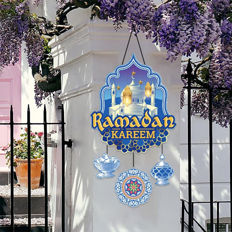 Ramadan Star And Moon Decoration Banner For Festive Lesser Bairam ...