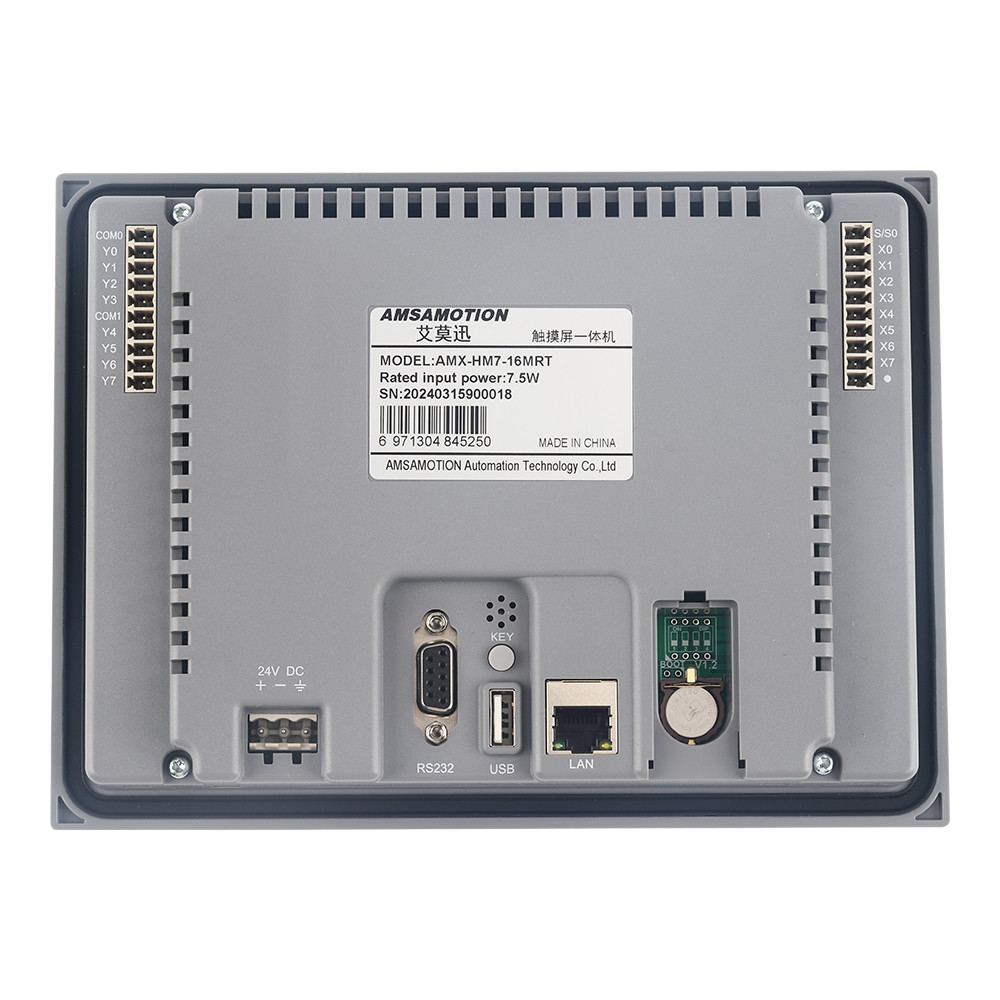 All-in-One Machine 7'' 4.3” Inch HMI+PLC AMX-FX3U Controller Ethernet ...