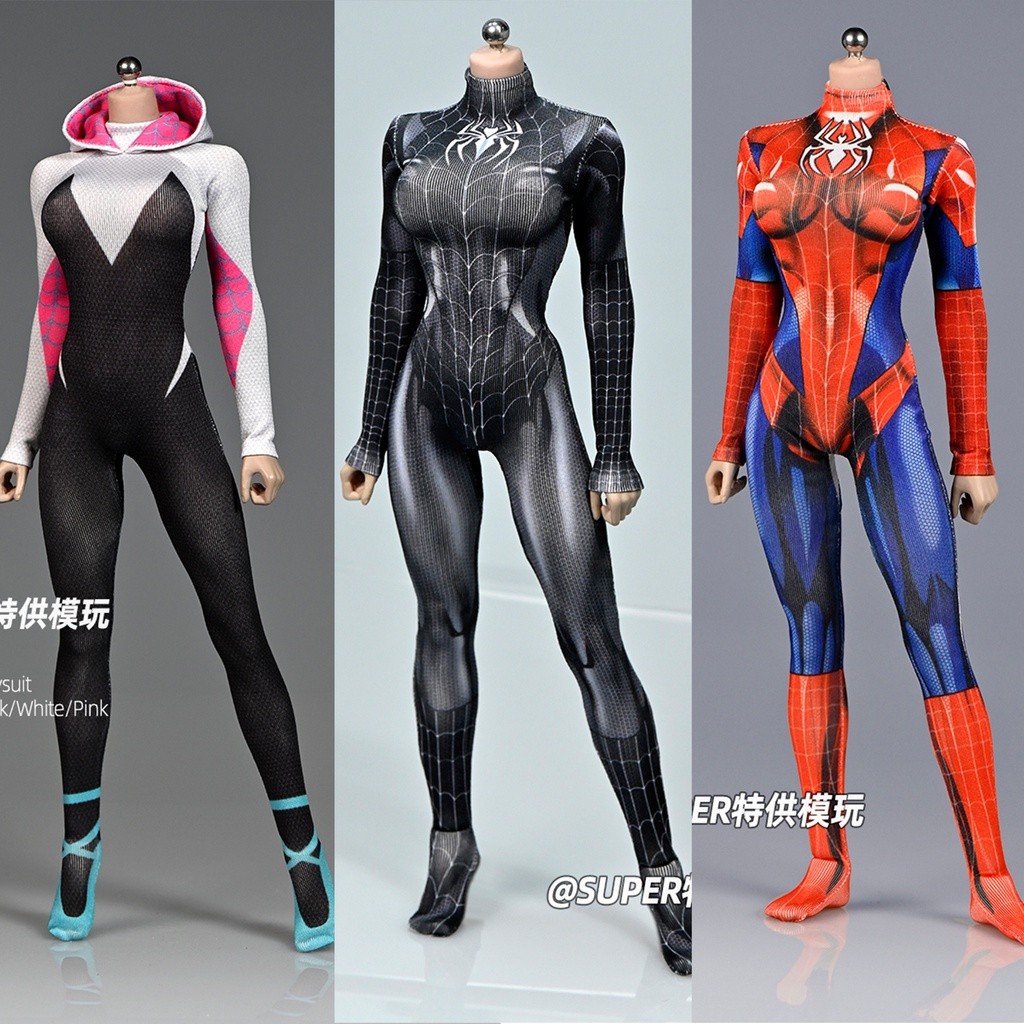 in stock 1/6 Scale TBLEAGUE Female Stretch Tights Jumpsuit 3D Printed ...