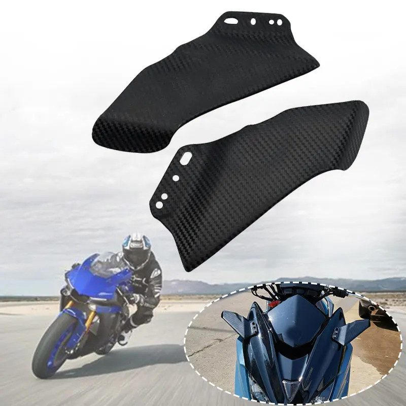 new Motorcycle Winglet Aerodynamic Wing Kit Spoiler Rear View Mirror ...