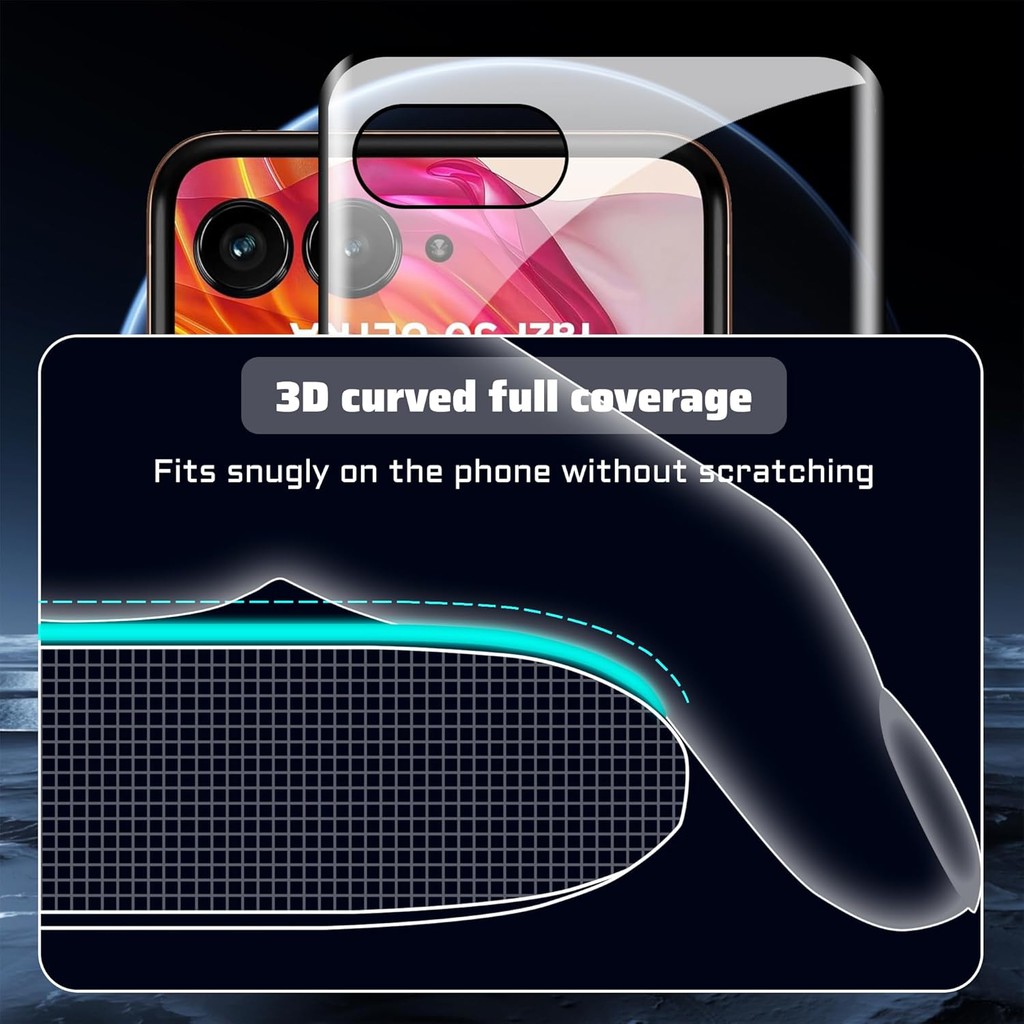 3D Curved Tempered Glass For Motorola Razr 60 ultra 2025 Outter Screen ...