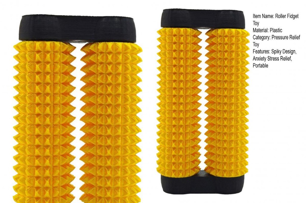 Sr Handheld Spiky Fidget Roller Anxiety Relief Roller Tool Portable 3d ...