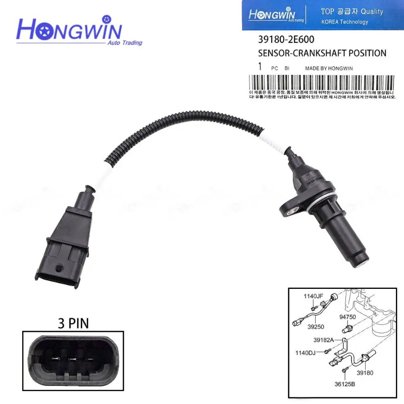 Genuine NO: 39180-2E600 Crankshaft Position Sensor Fits For Hyundai ...