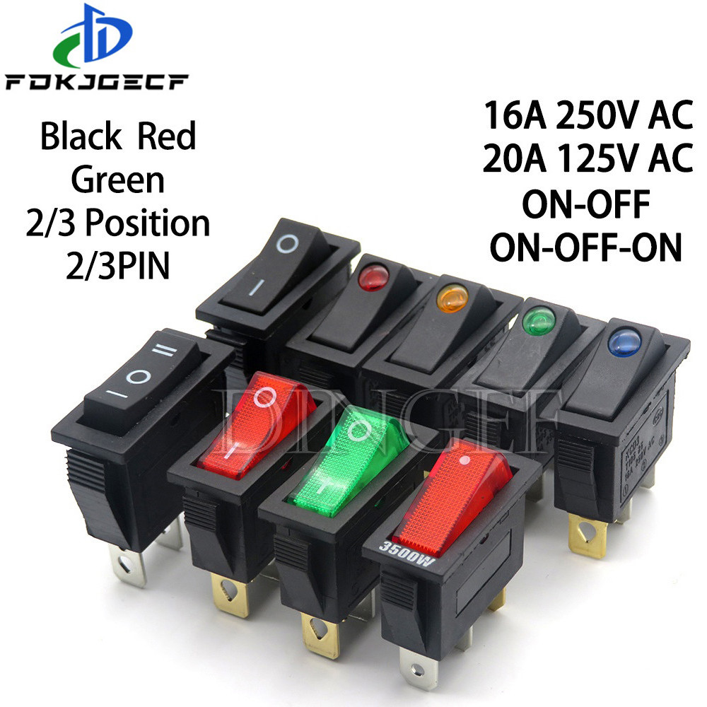 KCD3 Rocker Switch ON-OFF 3PIN 2PIN Multifunction Electrical equipment ...