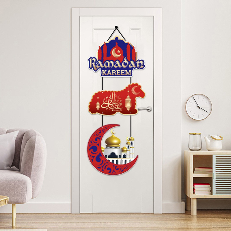 Ramadan Star And Moon Decoration Banner For Festive Lesser Bairam ...