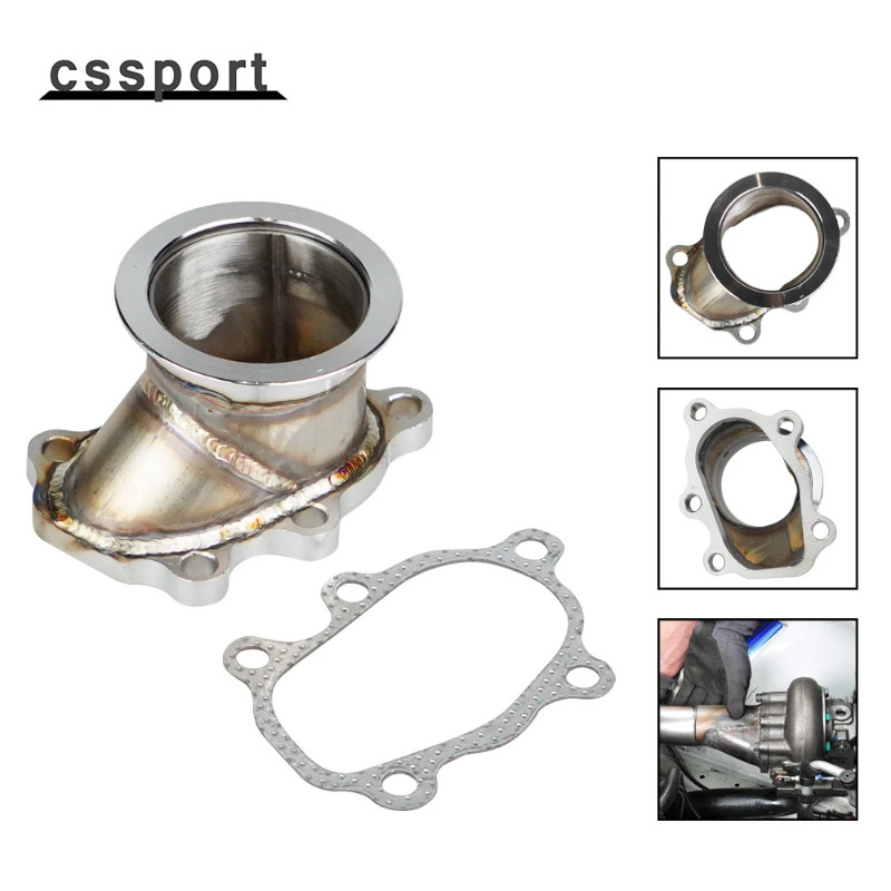 Stainless Steel Turbo Down Pipe Adapter 63mm V-band Clamp Flange ...